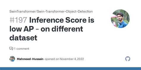Inference Score Is Low Ap On Different Dataset · Issue 197