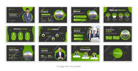Premium Vector Creative Business Powerpoint Presentation And Landing Page Keynote Slide