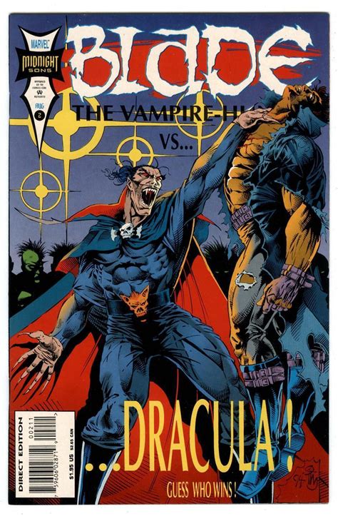 Blade The Vampire Hunter 2 Marvel Aug 1994 Blade Vs Dracula Horror