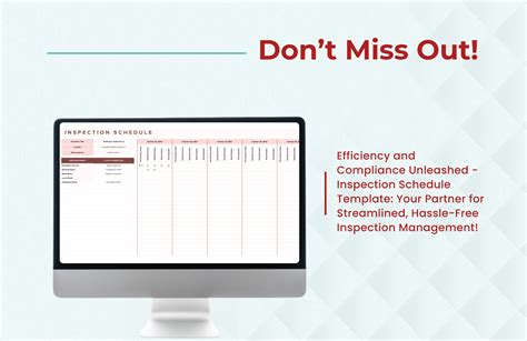 Inspection Schedule Template In Excel Google Sheets To Download Template Net
