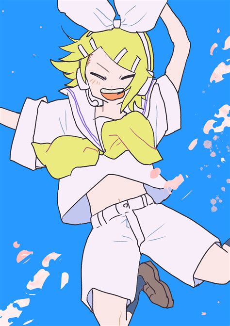 Kagamine Rin Vocaloid Drawn By Shimejiuserfkzg7225 Danbooru