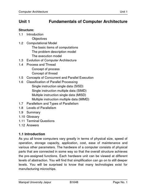 Ca Classes 1 5 Pdf Parallel Computing Conceptual Model