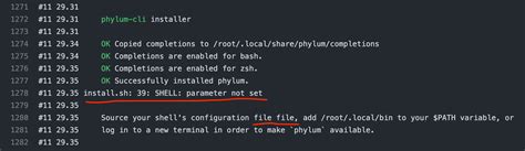 Shell Env Var Assumed To Exist During Install · Issue 470 · Phylum Dev
