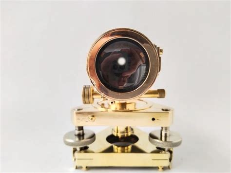 Old Brass Theodolite Stanley London Mahogany Cased Antique