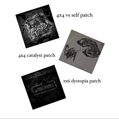 X1 Vs Self Patch Measurements 4x4 X1 Catalyst Patch Depop