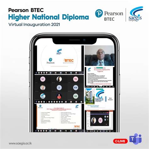Saegis Campus On Linkedin Saegis Pearson Btec Hnd Online Inauguration Julyintake