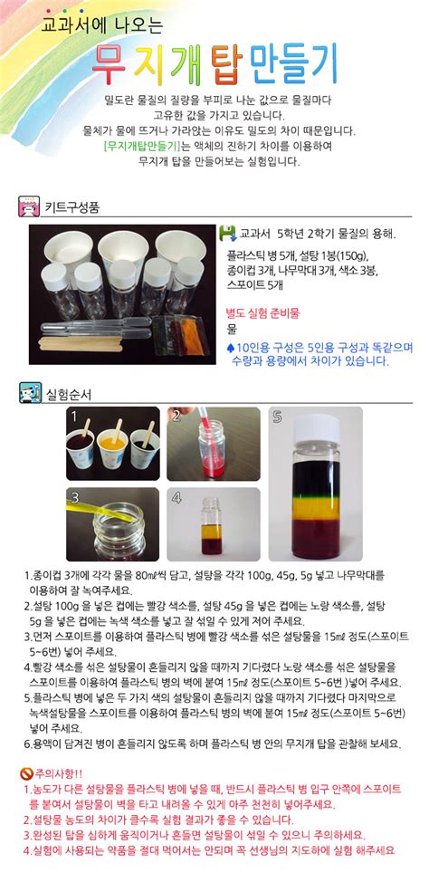 [로봇사이언스몰] 무지개탑만들기