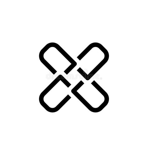 Interlocking Icon Vector Set Combine Illustration Sign Collection Interconnection Symbol Stock