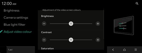 This Function Is Enabled Only When Playing Video To Initialise All Display Settings Press Centre