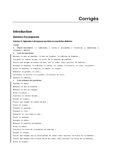 Corrige Java Pdf Structure De Contrôle Java Langage De Programmation