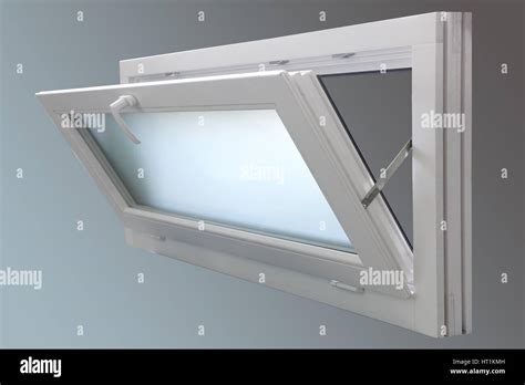 Profile On Wooden Window Opening Mechanism Stock Photo Alamy