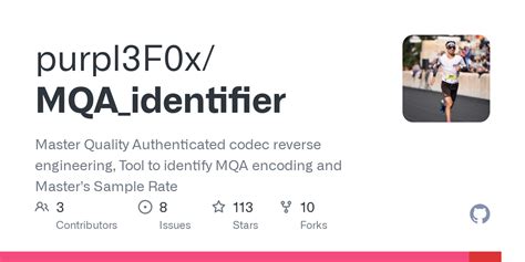 GitHub Purpl F X MQA Identifier Master Quality Authenticated Codec Reverse Engineering Tool