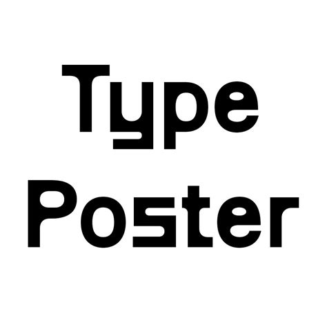 Type Poster Medium