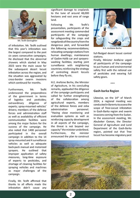 Ministry Of Agriculture Newsletter Eritrea Ministry Of Information Ministry Of Agriculture Newsletter Eritrea Ministry Of Information