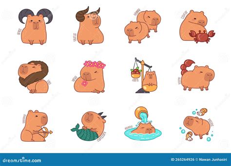 Capybara Icon Cartoon Vector 293140213