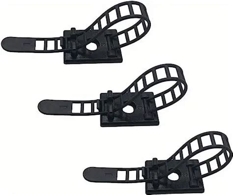 20개의 케이블 타이 마운트 조절 클립 셀프 접착 스트랩 고정기 플라스틱 네트워크 와이어 전원 코드 자동차 Temu Republic Of Korea