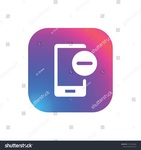 Remove Device App Icon Button Royalty Free Stock Vector Avopix Com