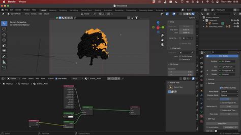 why isn t my tree appearing in my final render lighting and