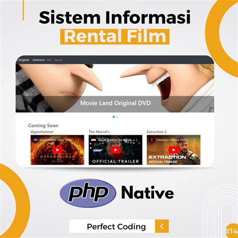 Jual Aplikasi Program Source Code Sistem Informasi Rental Film Movie
