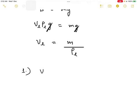 solved a certain object floats in fluids of density 1 0 9p0 2 po 3