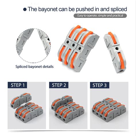 레버 와이어 너트 커넥터 포함 버트 도체 소형 접합 와이어 커넥터 전기 절연 단자 다중 회로 접합 전기 장비 및 소모품