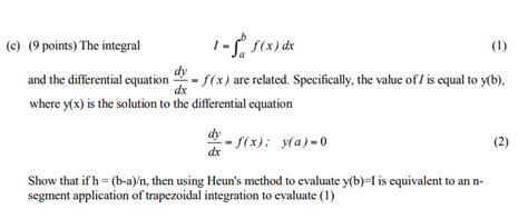Solved Problem Numerical Integration Points Consider Chegg