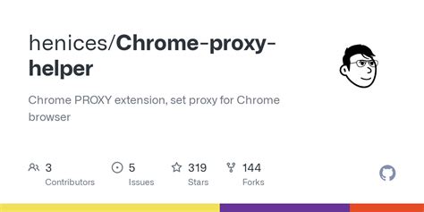 Github Heniceschrome Proxy Helper Chrome Proxy Extension Set Proxy For Chrome Browser