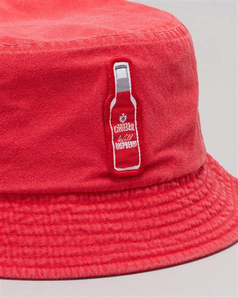 Shop Vodka Cruiser Raspberry Cotton Bucket Hat In Raspberry Fast