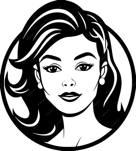 Premium Vector Mom Black And White Vector Illustration