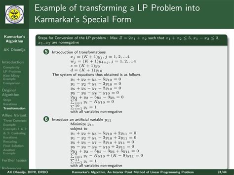 Karmarkars Algorithm For Linear Programming Problem Pdf