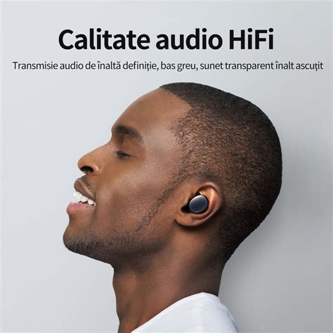 Bluetooth 5 0 слушалки Led Hd микрофон черни Emag Bg