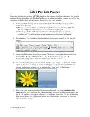 Lab 2 Pre Lab Project With ImageJ Software Course Hero