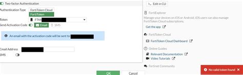 Solved Error Token In Fortigate Fortinet Community