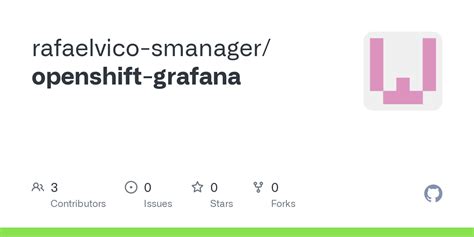 github rafaelvico smanager openshift grafana