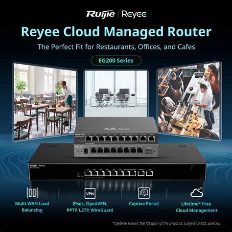 Ruijie Reyee Cloud Managed Router Rg Eg200 Series——the Perfect Fit For Restaurants Offices