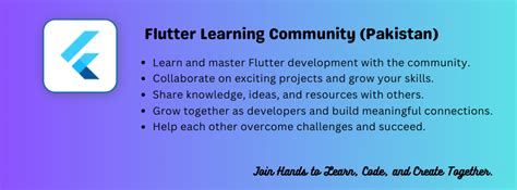 Flutter Learning Community Pakistan Facebook