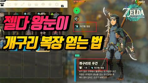 【젤다 왕눈이】 미끄럼 경감 개구리 복장 세트 얻는 법 마구간 퀘스트 총 정리 Youtube