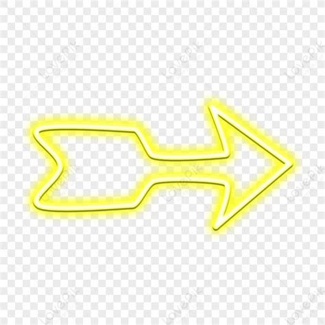 노란색 형광 네온 조명 일러스트 효과 화살표 색깔 만화 도안 Png 일러스트 무료 다운로드 Lovepik