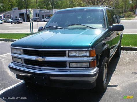 1996 Emerald Green Metallic Chevrolet Tahoe Ls 4x4 15037527 Photo 4