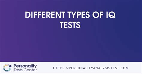 Different Types Of IQ Tests Guide