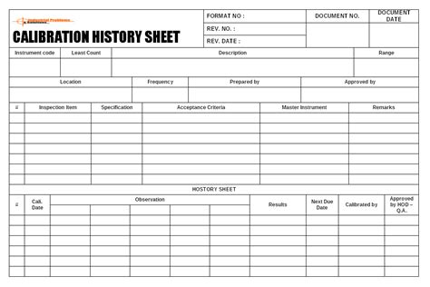 Instrument Calibration Sheet Excel At Claudia Sutton Blog