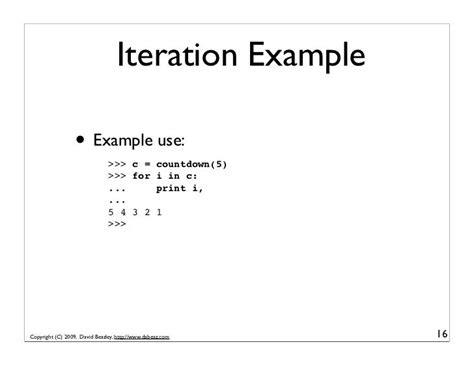 Iterations In Python