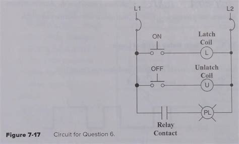 Solved L1 L2 On Latch Coil L Hi Ho Off Unlatch Coil ㆂ U Hi
