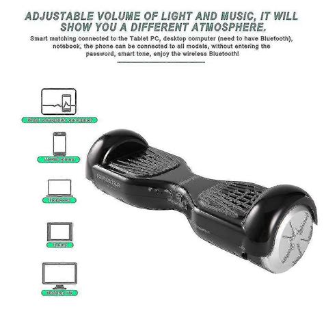 H7 Hoverboard Wireless Bluetooth Speaker 3d Stereo With Radio Function Fruugo Uk