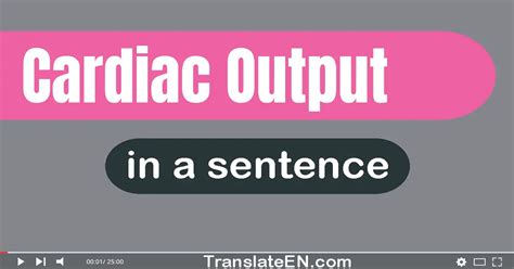 Use Cardiac Output In A Sentence