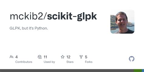 Github Mckib2scikit Glpk Glpk But Its Python