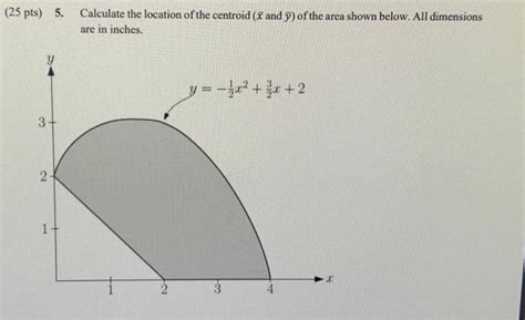 Solved Calculate the location of the centroid xˉ and yˉ Chegg com