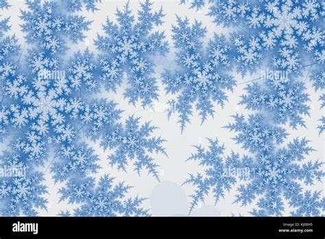 Fractal Image Of The Snowflake Fractal Lines Form A Beautiful Pattern