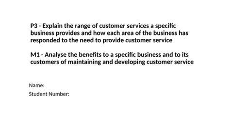 Updated Ocr Ctec Unit 4 Customers And Communication Teaching Resources