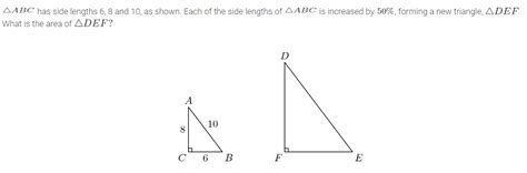 Solved Abc ﻿has Side Lengths 6 8 ﻿and 10 ﻿as Shown